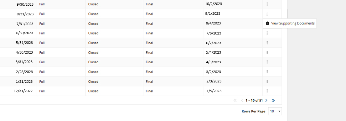 Once found, click on these buttons and select "View Supporting ...