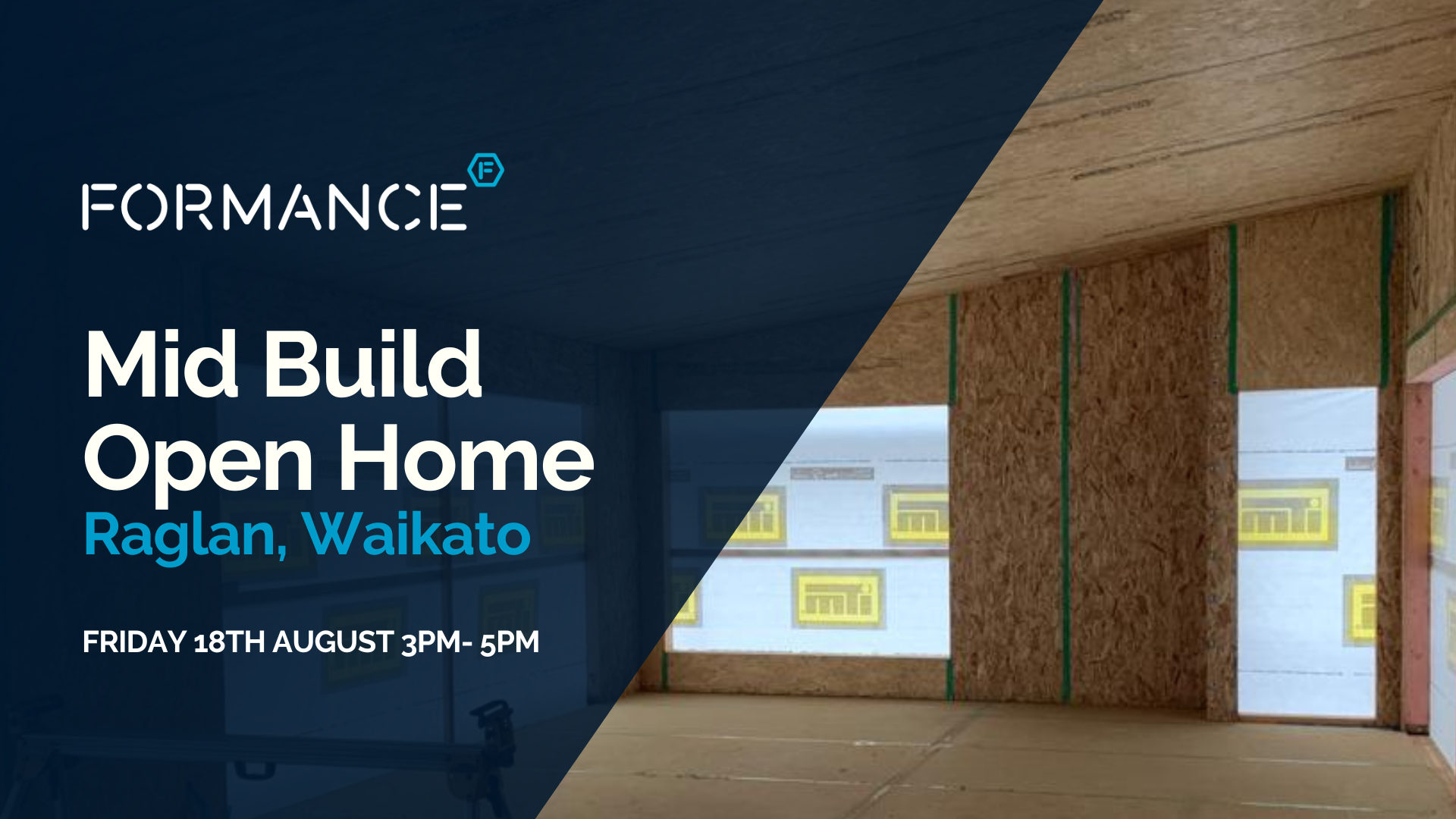 Formance Mid Build Open Home in Raglan, Waikato