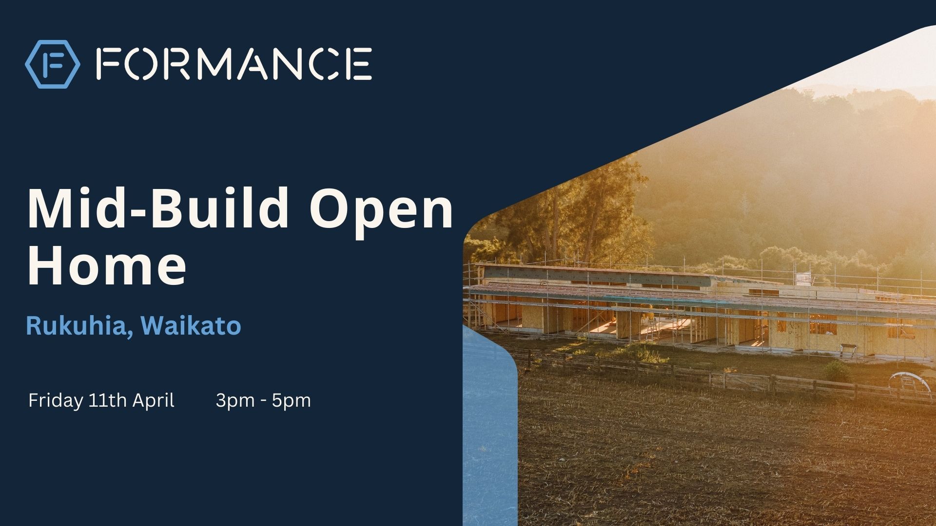 Formance Mid Build Open Home in Waikato