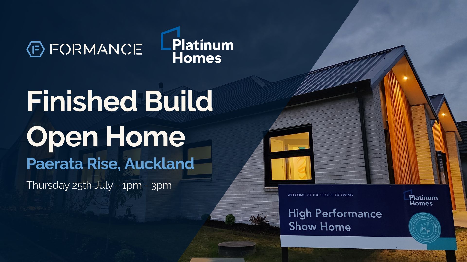 Formance Finished Build Open Home in Auckland