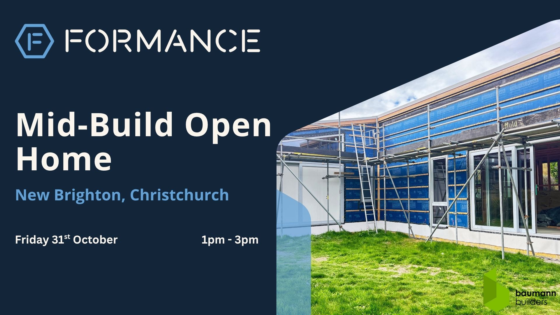 Formance Mid Build Open Home in Christchurch