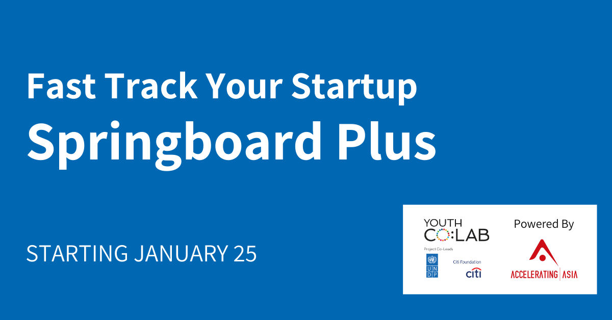 Youth Co:Lab Springboard Plus powered by Accelerating Asia