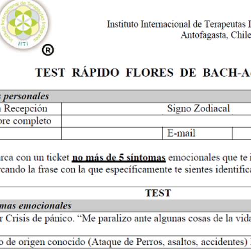 Recurso: Test de Flores de Bach