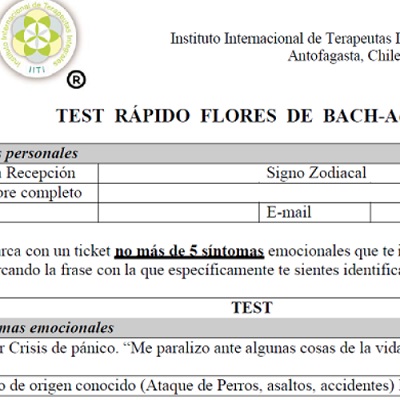 Recurso: Test de Flores de Bach