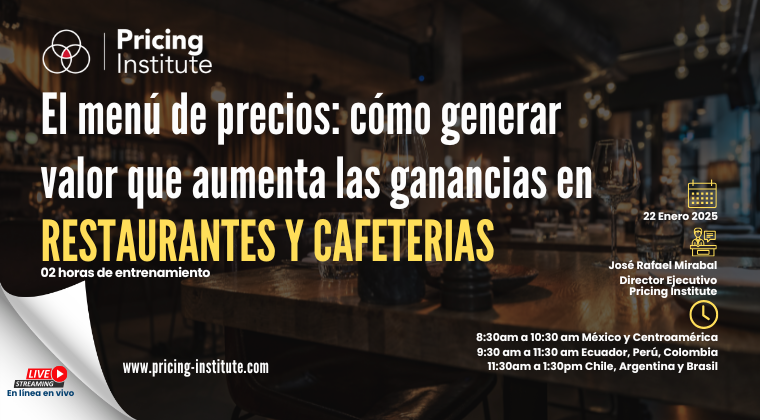 El menú de precios: Cómo generar valor que aumenta las ganancias en ...