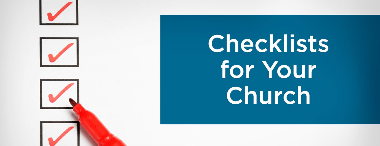 Checklists for Your Church