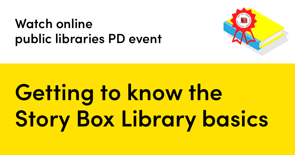Register for our free online PD event for staff at public libraries