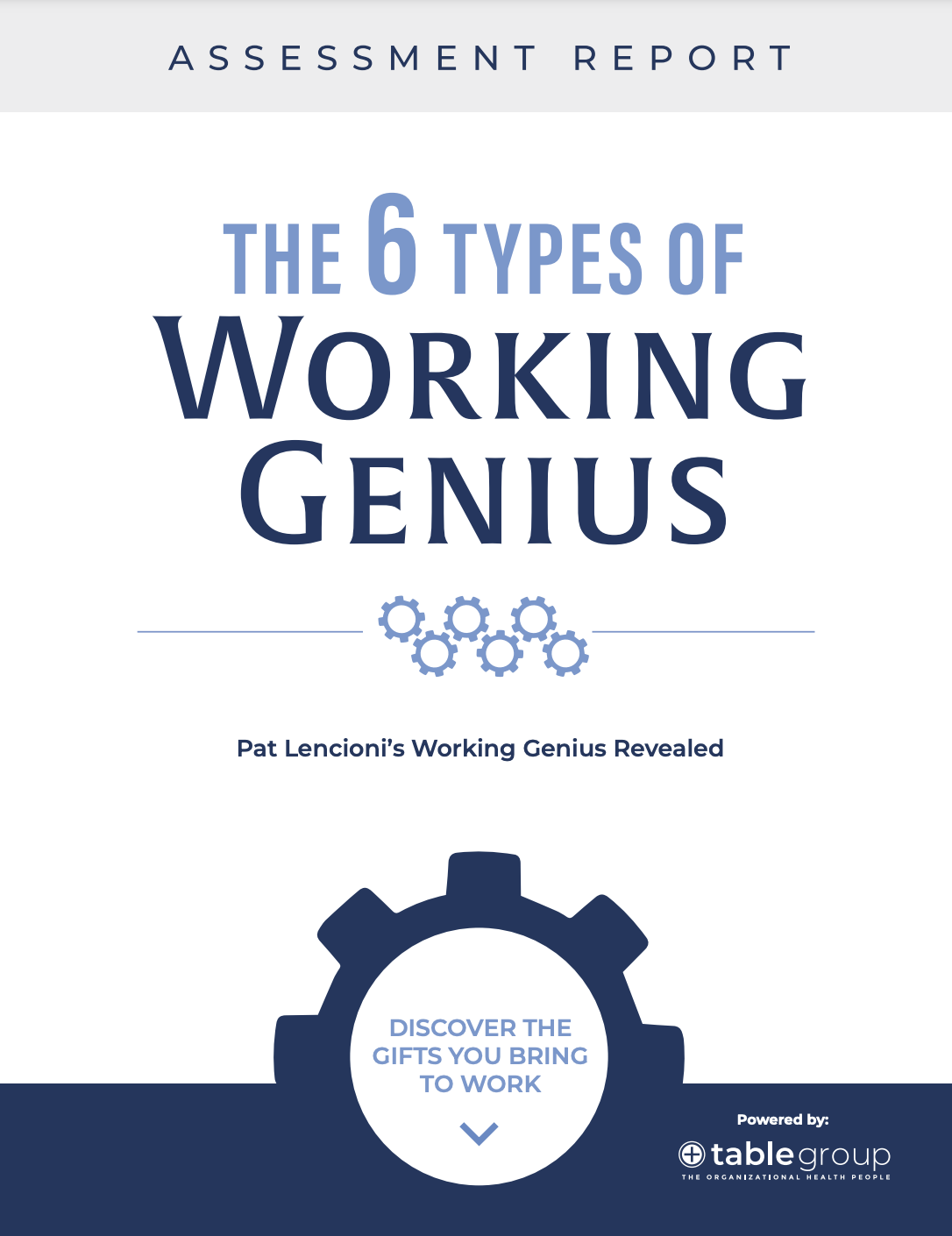 Working Genius Sample Report