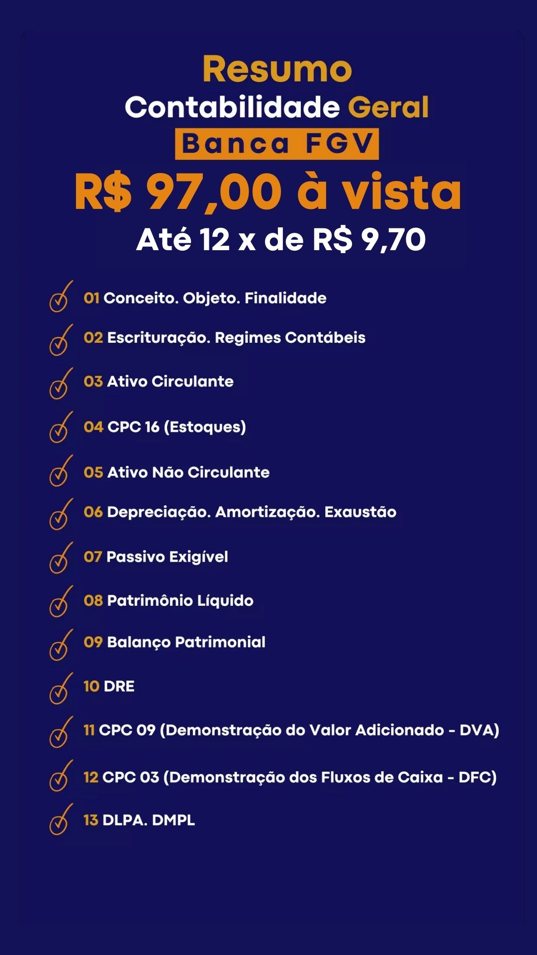 Resumos de Contabilidade para Concursos