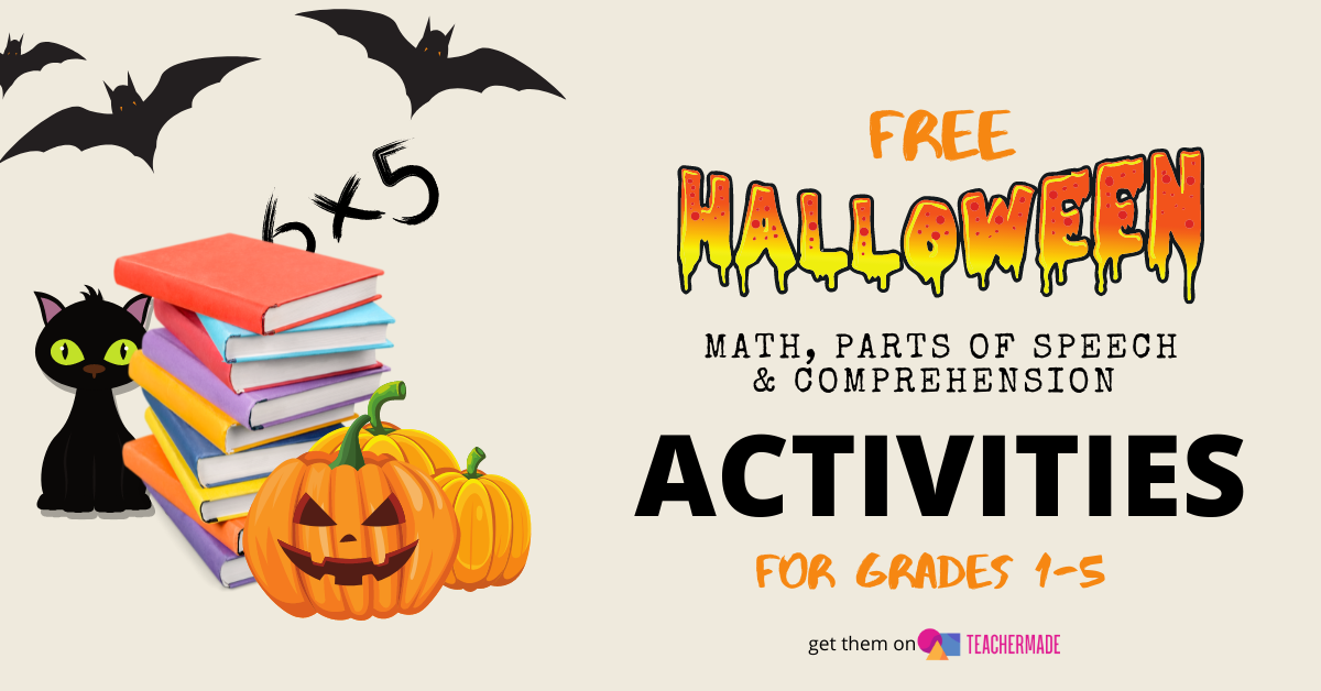 Free Digital Halloween Worksheet Activity