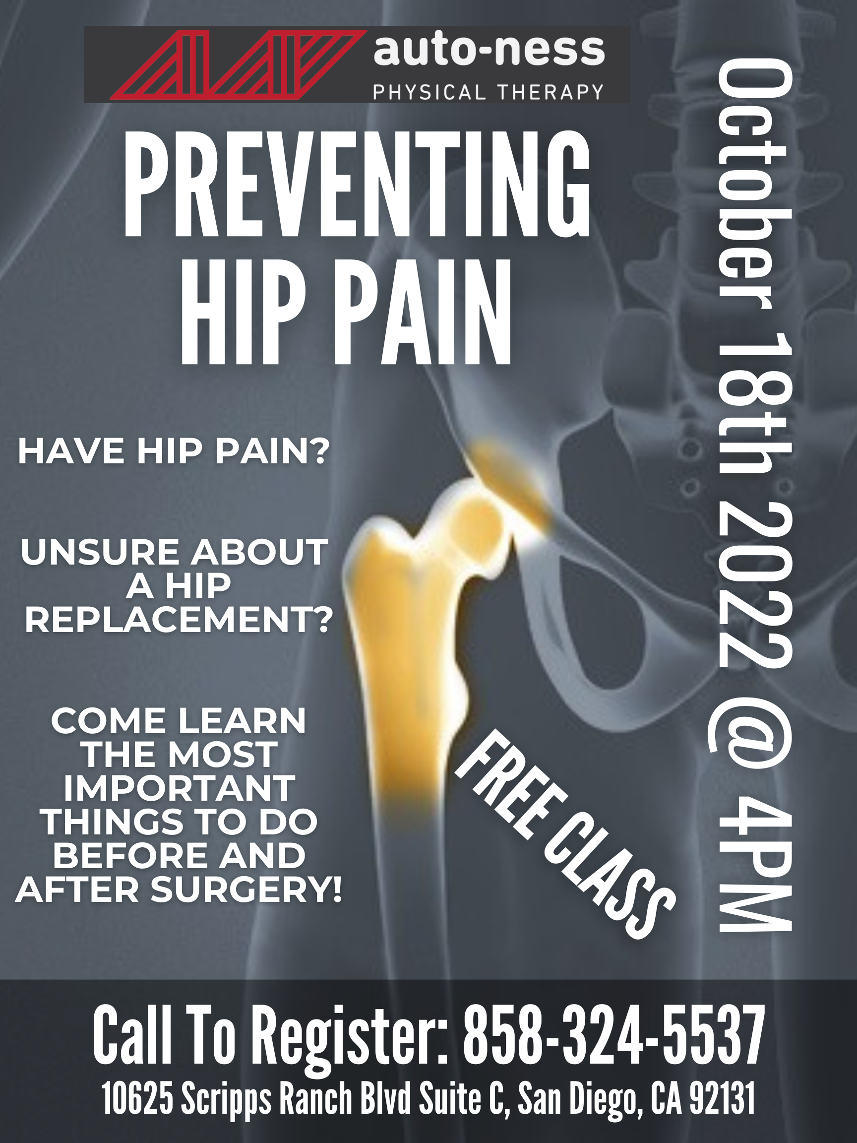 Total Joint Class Scripps Ranch- Auto-Ness Physical Therapy