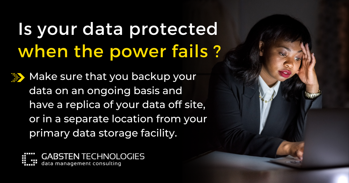Is your data protected when the power fails?