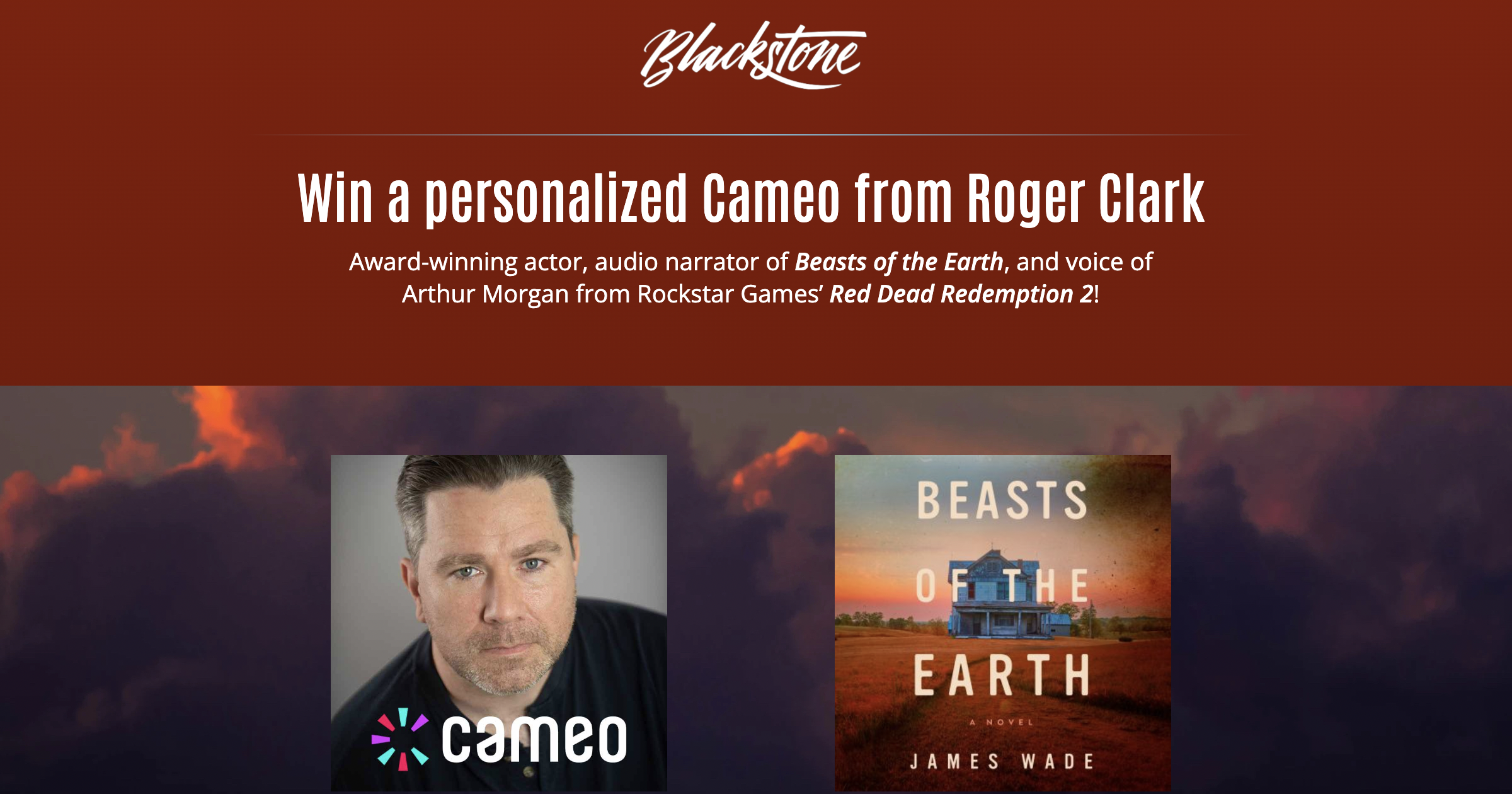 Win a FREE Cameo from Roger Clark voice of Arthur Morgan from Rockstar ...