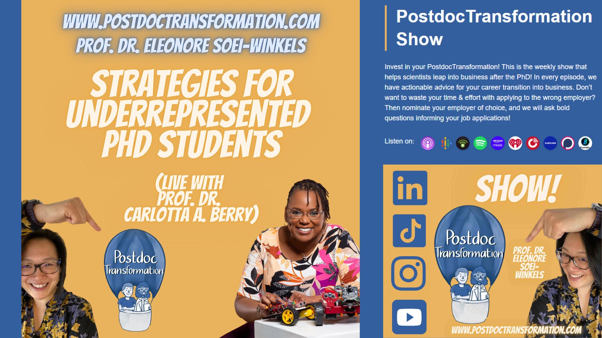 Strategies for underrepresented PhD students, with Prof. Dr. A. Berry