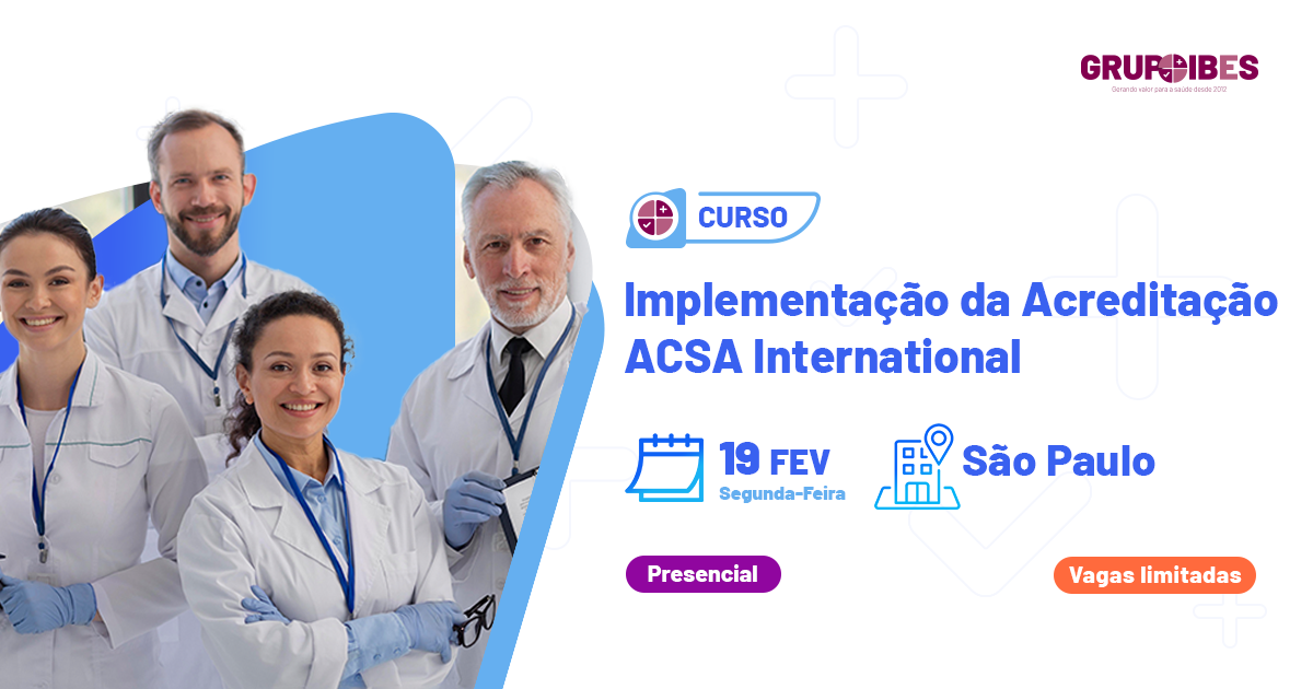Curso Implementação da Acreditação ACSA International