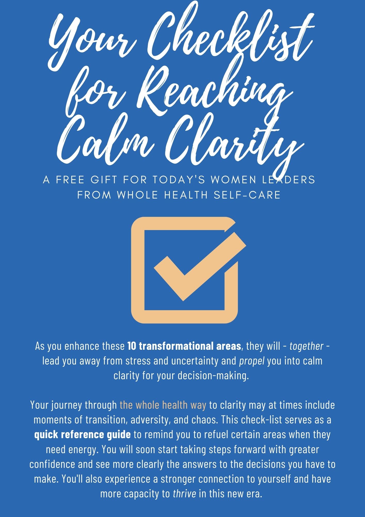 You Can Get Calm Clarity