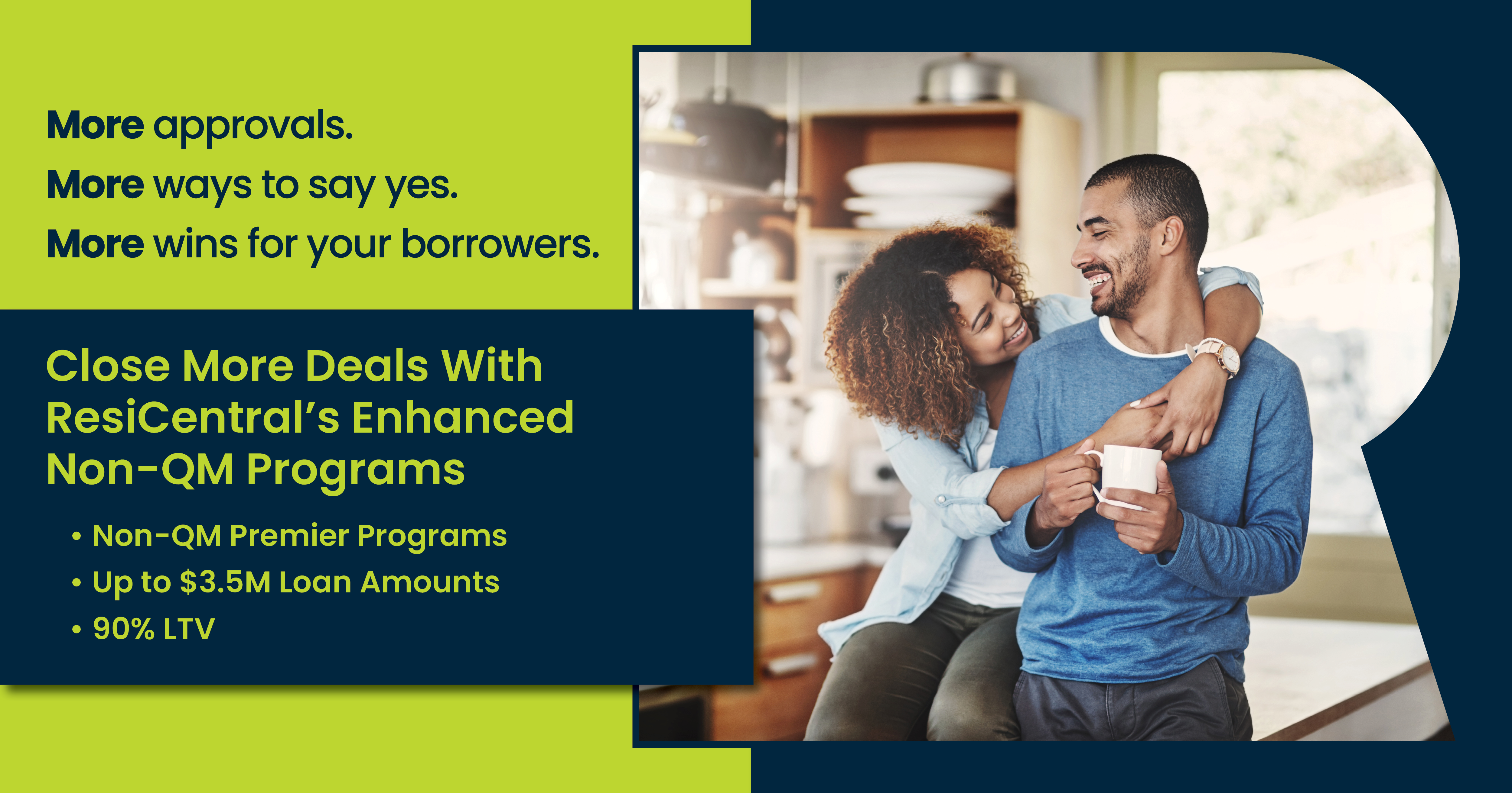 ResiCentral's Non-QM Premier Programs | Up to $3.5M Loan Amounts | 90% LTV