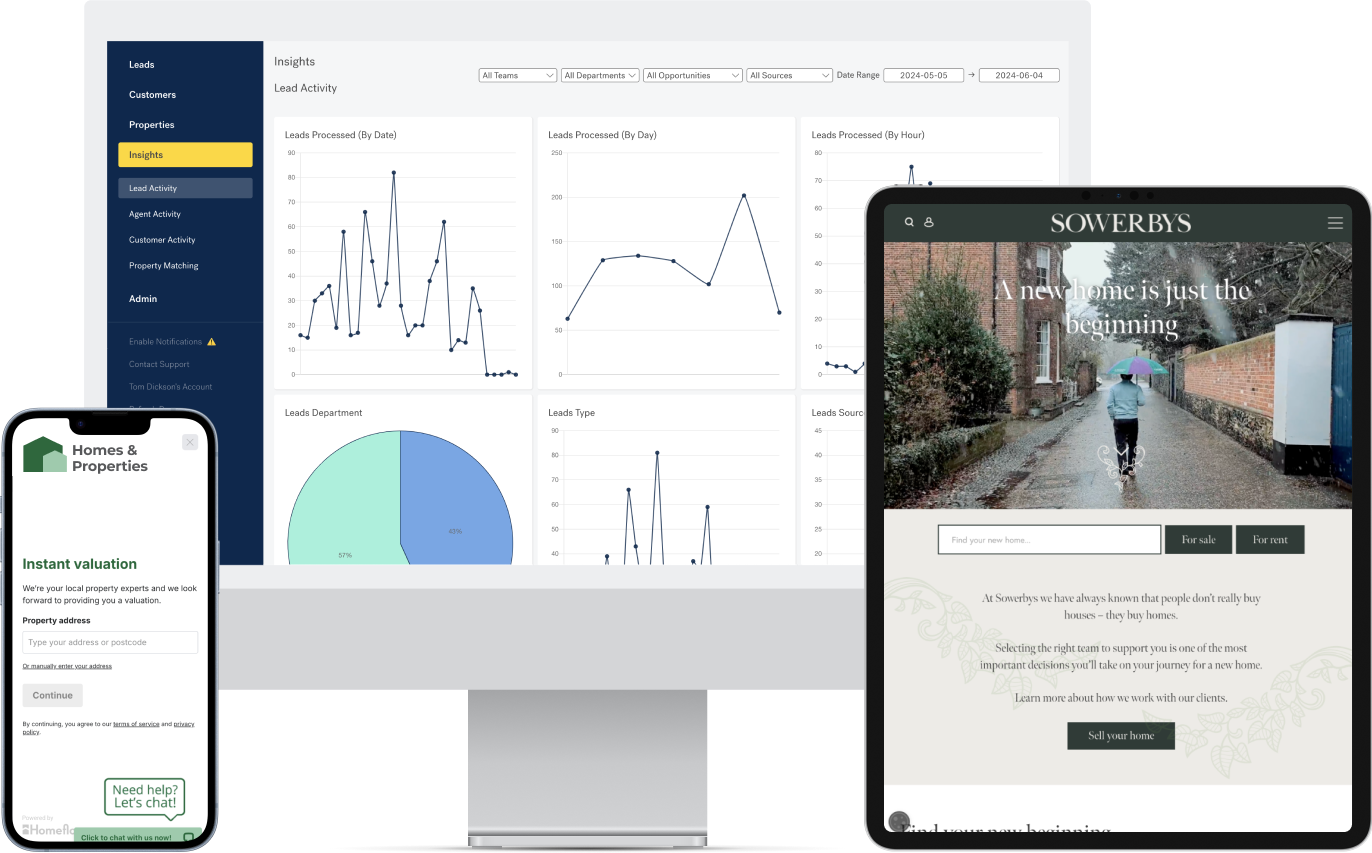 Lead generation and management - Homeflow