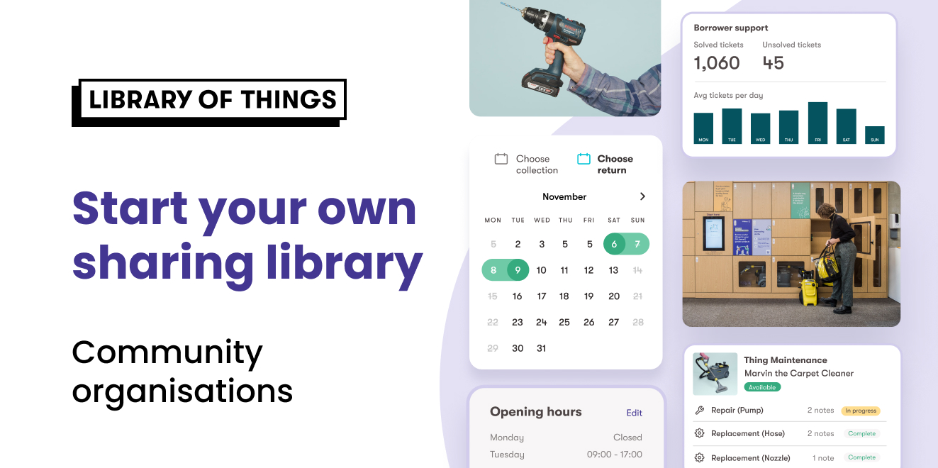 Start your own sharing library | Community Organisations