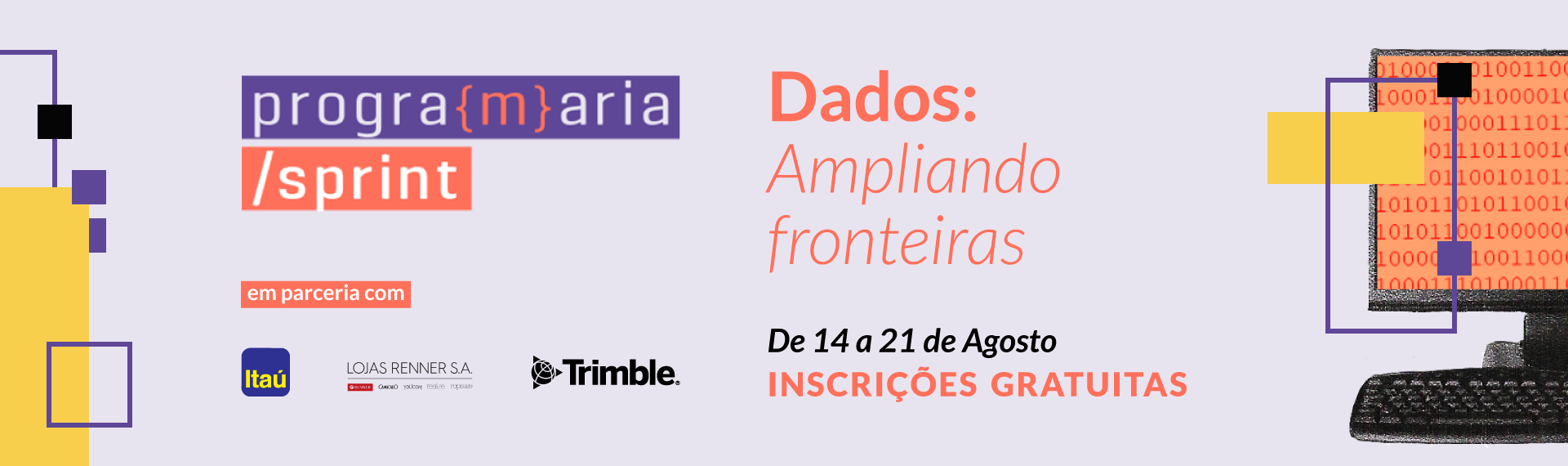 PrograMaria Sprint | Dados: Ampliando Fronteiras