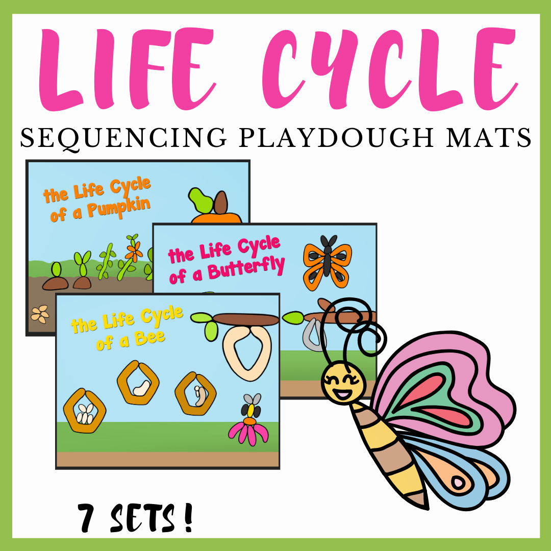 Save 50% on our Life Cycle Sequencing Playdough Mats!