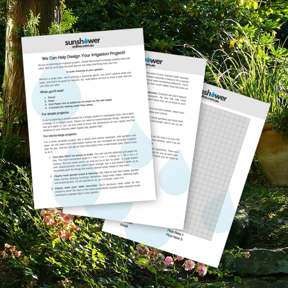 FREE Irrigation Project Planner + Grid Paper