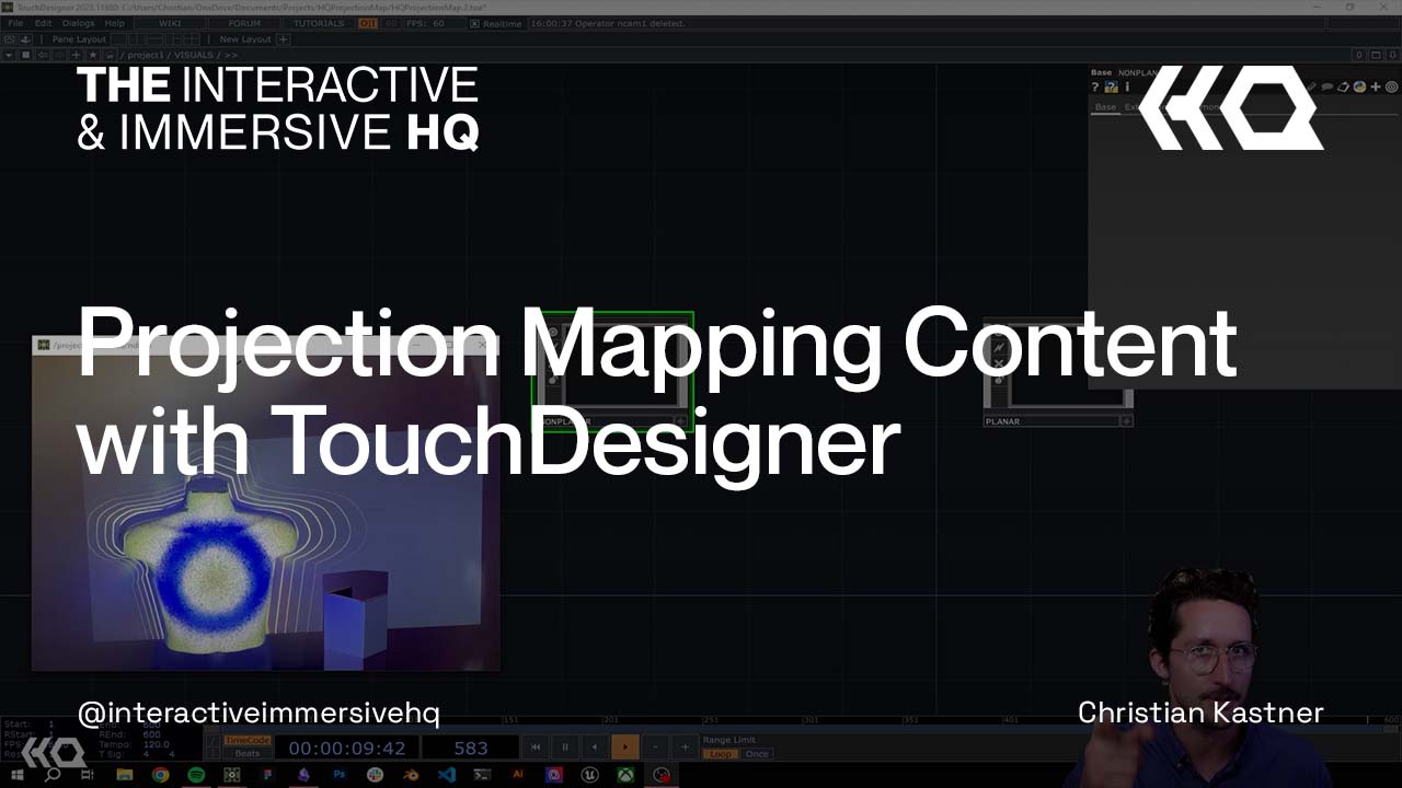 Projection Mapping Content with TouchDesigner - Project Files