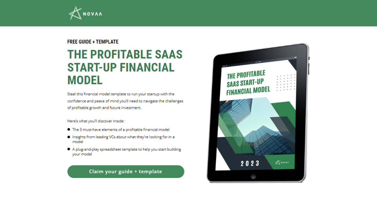 The Profitable SAAS Start-Up Financial Model