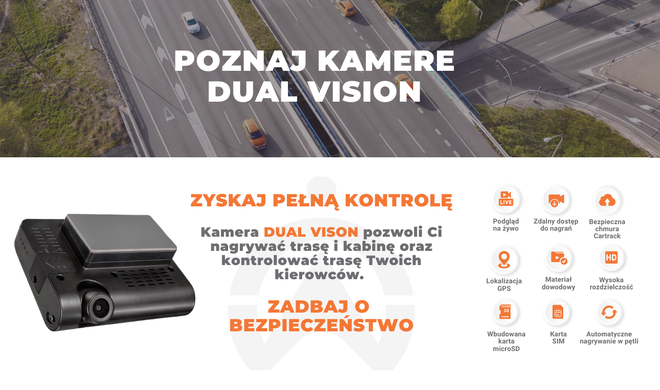 Kamera GPS Cartrack DUAL VISION