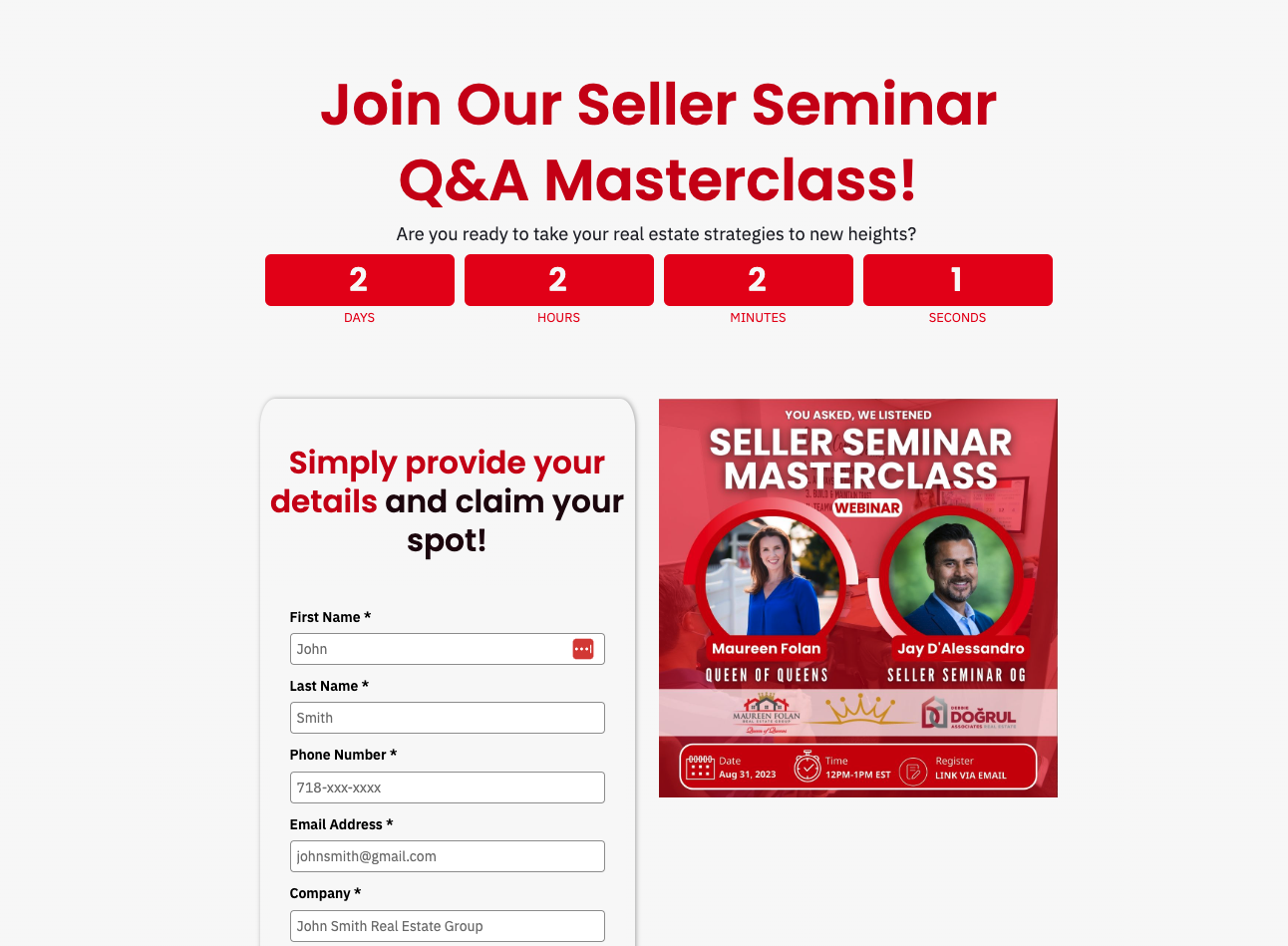 Seller Seminar Masterclass