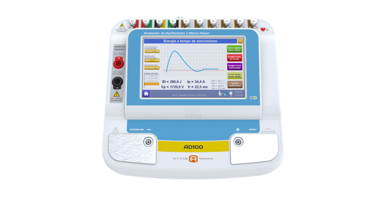 Analisador de Desfibrilador - AD100 A Series