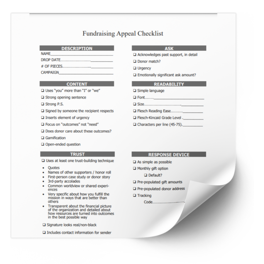 Fundraising excellence isn't an act, it's a habit. With checklist like ...