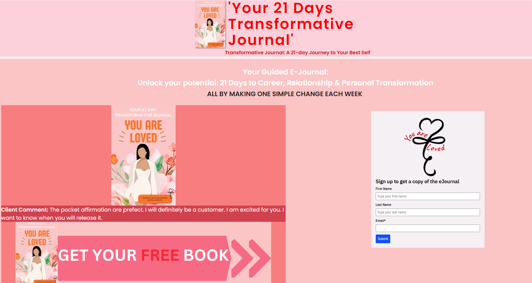 21 Day Transformational Journal