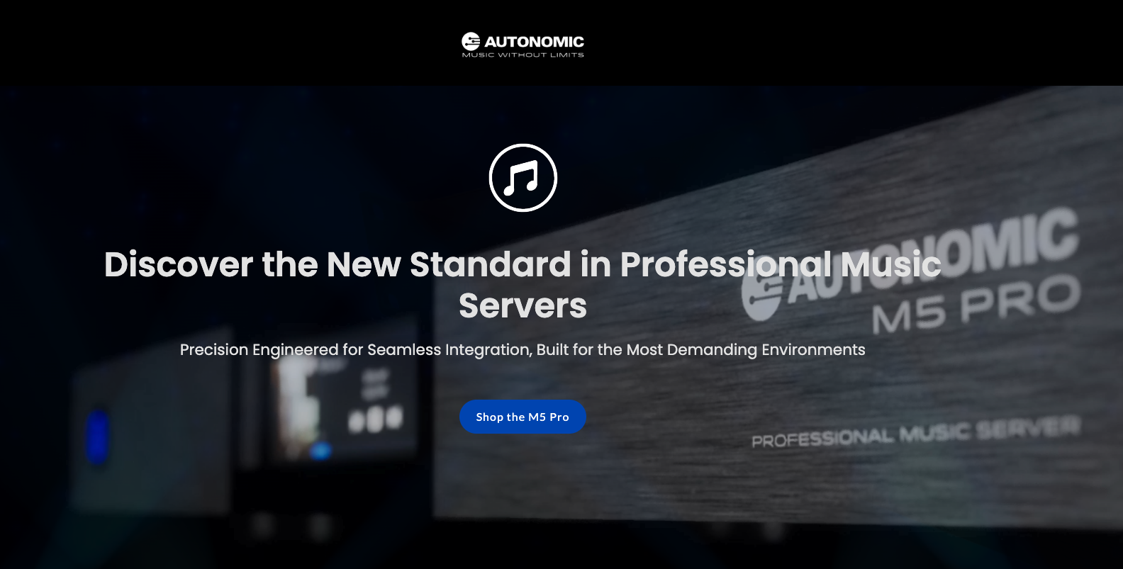 Autonomic | M5 Professional Music Server