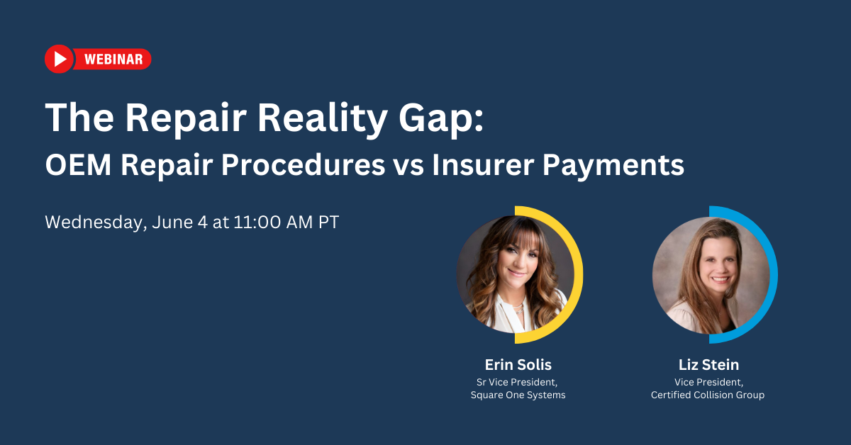 WEBINAR: The Repair Reality Gap - OEM Repair Procedures vs Insurer Payments