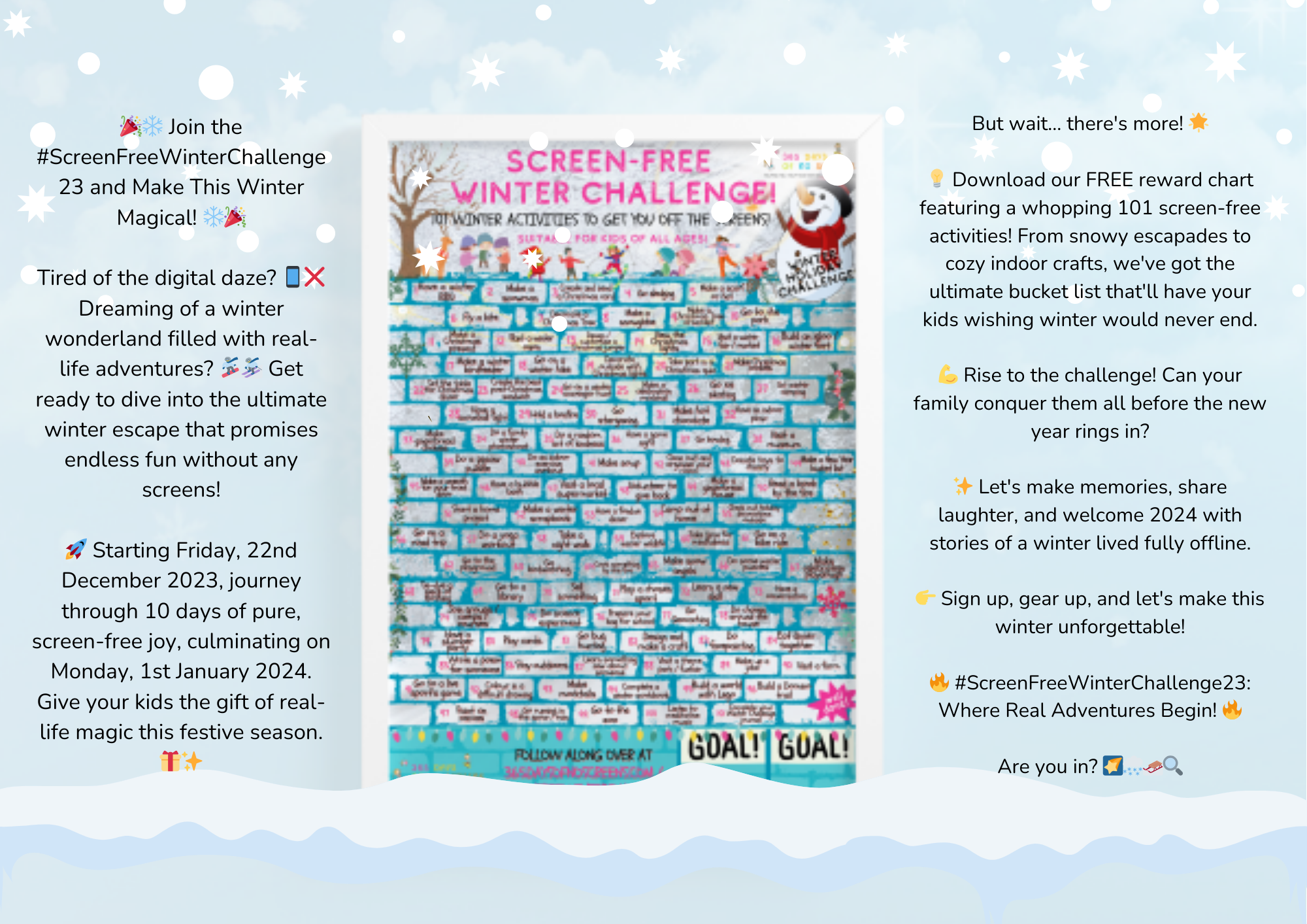 Join the Screen-Free Winter Holiday Challenge and grab your FREE reward ...