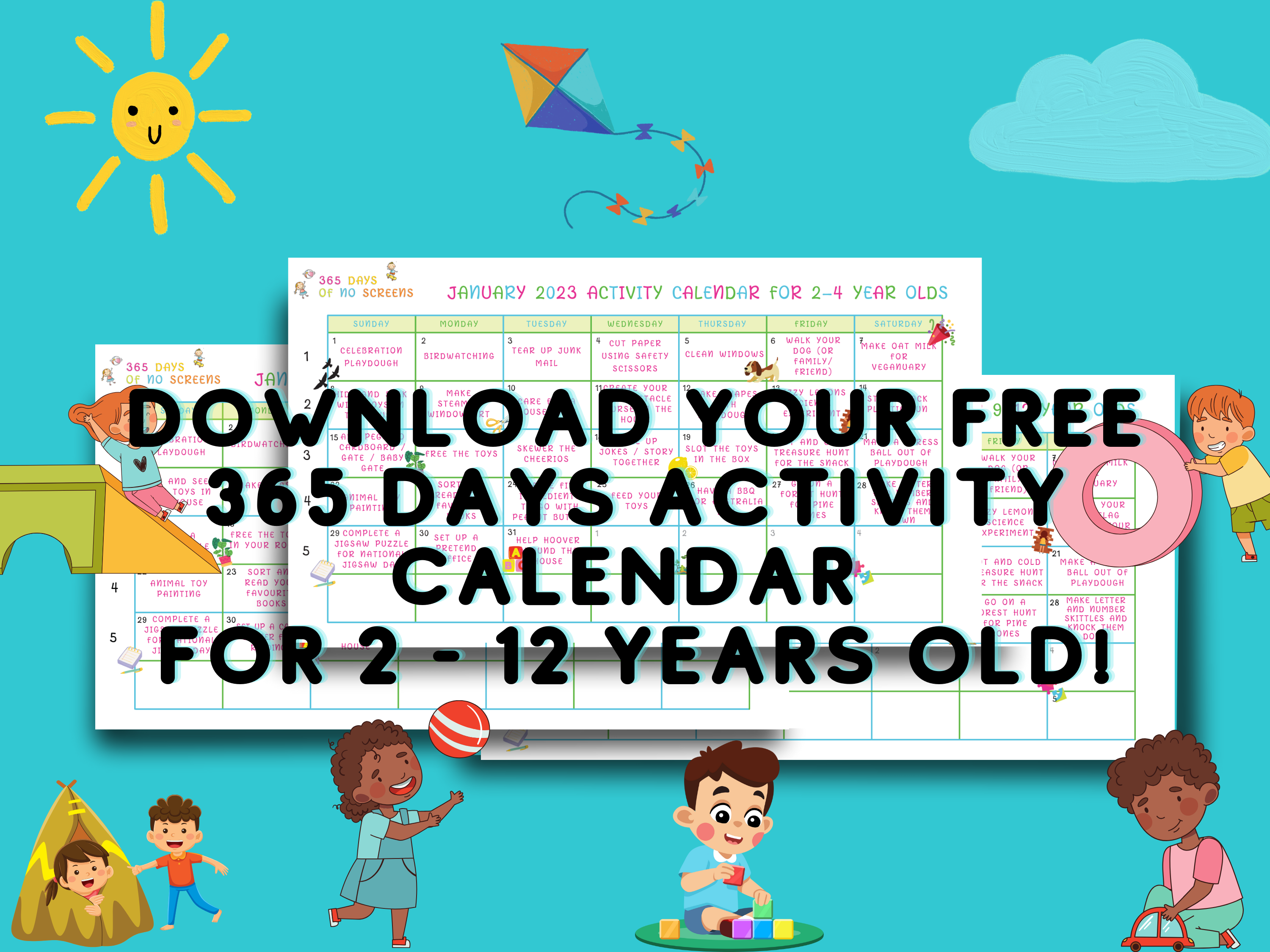 Download Your Free 365 Days Activity Calendar | Screen-Free Fun for Kids
